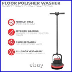 Commercial Corded 10 in. 1800 RPM Floor Cleaner Scrubber Polisher ...