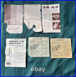 Vintage Hoover Floor Polisher Scrubber Shampooer Plus 8 Brushes 12 Pads ...